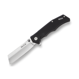 Buck 252 Trunk Folding Cleaver Knife, Black - 0252BKS-B | Palmetto ...