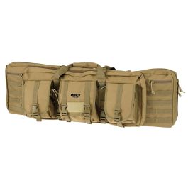 Rukx Gear Tactical Double Rifle Bag - Heavy-Duty 600D Polyester, Tan ...