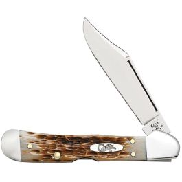 Case CopperLock Pocket Folding Knife Amber Handle and Precise Clip ...