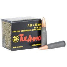 American Ammunition 7.62x39mm 122 gr FMJ - 20rds - TULA762OS | Palmetto ...