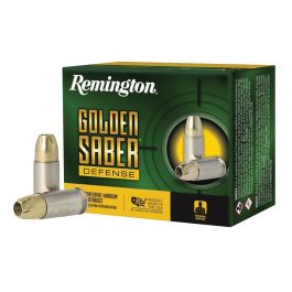 Remington Golden Saber Defense 9mm 147 gr Ammo BJHP - 20rds - 27604 ...