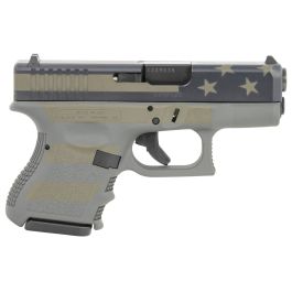 Glock 26 Gen 3 9mm 3.43" 10+1rds, Operator Flag Cerakote - UI2650204OP ...
