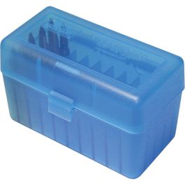 MTM Case Gard .22 PPC/.22-250 Remington Flip-Top Ammo Box, 50rds Blue ...