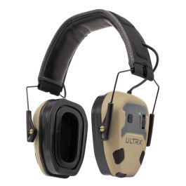 ULTRX 22 dB Bionic Fuse Bluetooth Electronic Earmuffs, Flat Dark Earth ...