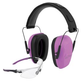 ULTRX 23 dB Shield Ear and Eye Protection Combo, Clear/Plum | Palmetto ...