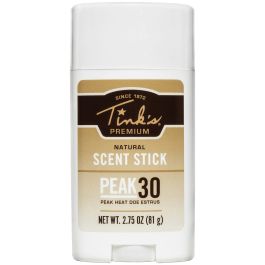 Tink's PEAK30 Premium Doe Estrus Deer Urine Natural Stick, 2.75 oz ...