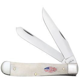Case Trapper Folding Knife Clip Point/Spey Natural - Durable ...