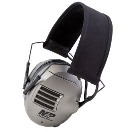 Smith and Wesson M&P Alpha 23 dB Electronic Earmuff Black/Gray 110041 | Palmetto State Armory