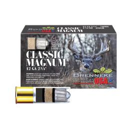 Brenneke Classic Magnum 12 Gauge Shotshell Slug, 492 gr 5rds | Palmetto ...