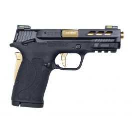 Smith and Wesson PC M&P380 Shield EZ .380 ACP Pistol Gold Barrel 12719 ...