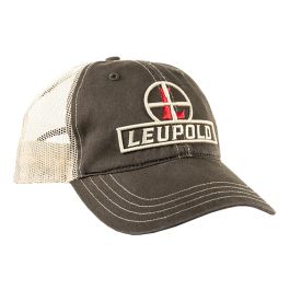 Leupold Reticle Trucker Hat Brown, Khaki - 170579 | Palmetto State Armory