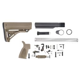PSA Sabre-15 Lower Build Kit with Sabre Stock and Grip, FDE | Palmetto ...
