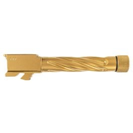 PSA Dagger Threaded Barrel - Spiral Fluted, Gold | Palmetto State Armory