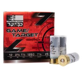 Veteran Ammo 12 Gauge Shotshells 7.5 1-1/8oz 2-3/4" 25rds | Palmetto ...