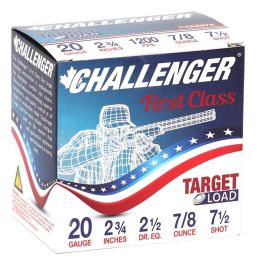 Challenger Target Load 20ga #7.5 Shot 25rds - CTA2075 | Palmetto State ...