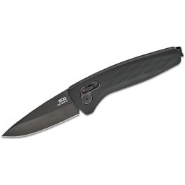 SOG Knives One-Zero AU Folding Knife, Black Sculpted - SOG15-73-01-57 ...