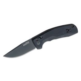 SOG Knives SOG-TAC AU Straight Folding Knife, Black - SOG15-38-01-57 ...