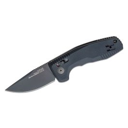 SOG Knives SOG-TAC AU Straightback Folding Knife, Black - SOG15-38-07 ...