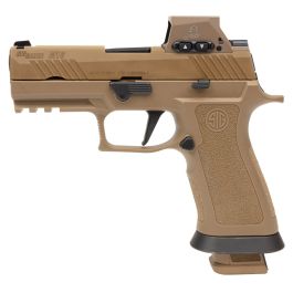 Sig Sauer P320 M18 9mm 3.9" 21rds Pistol w/ Romeo X M17 Optic, Coyote ...
