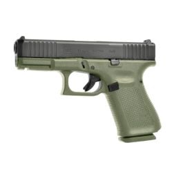 Glock G19 Gen5 MOS 9mm 4" 15rd Pistol, BattleField Green ...