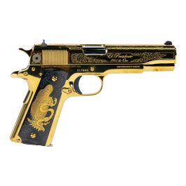 Colt 1911 El Presidente De Oro 38 Super 5" 9rd Pistol, High Polish Gold ...