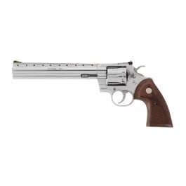 Colt Python .357 Magnum 8" 6rd Revolver, SS / Wood Grips - PYTHON ...