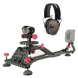 Birchwood Alpha Shooting Rest and Walkers FDE Electronic Earmuff | Palmetto State Armory