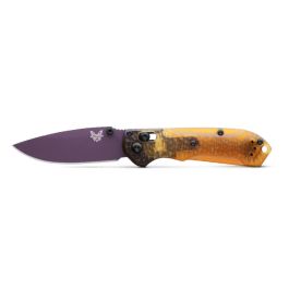 Benchmade Mini Freek Folding Drop Point Knife, Amethyst - 565PL-2501 ...