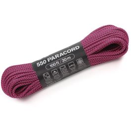 Atwood Parachute Cord 100 ft, Black/Hot Pink Diamonds | Palmetto State ...