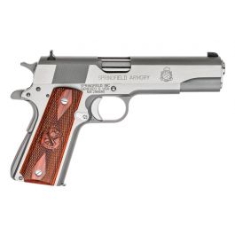 Springfield Armory 1911 5" .45 ACP Stainless Steel Full Size Pistol ...