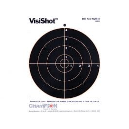 Champion VisiShot 8" Bullseye Target, 10 Pack - 45802 | Palmetto State ...
