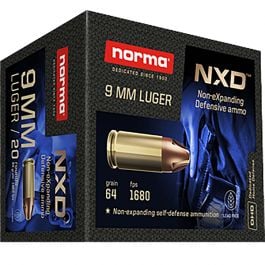 Norma NXD 64gr 9mm Ammo 611140020 | Palmetto State Armory