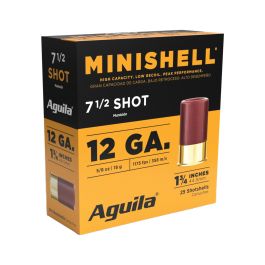 Aguila Minishell 12 Gauge 1-3/4" #7.5 5/8 oz 25rds Shotshell ...