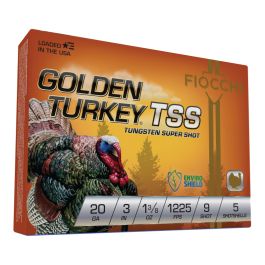 Fiocchi Golden Turkey TSS 20 Gauge 3" #9 1-3/8 oz 5rds Shotshell ...