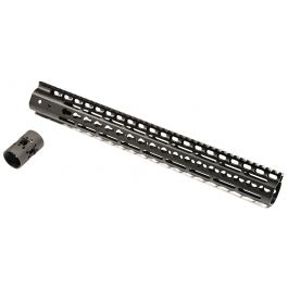 Noveske NSR KeyMod 16.7" M16 Handguard, Hardcoat Anodized Black ...