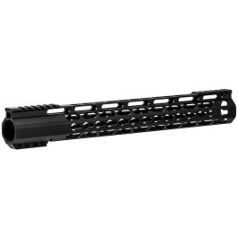 Tacfire Slim KeyMod 15" AR-15 Nitride Clamp-on Style Free Float ...