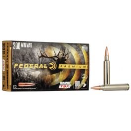 Federal Premium Barnes TSX 180 gr Triple-Shock X .300 Win Mag Ammo, 20 ...