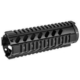 Aim Sports 7" Aluminum Free Floating Carbine Length Quad Rail, Anodized ...