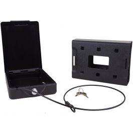 Bulldog Cases Personal Gun Safe Car Vault w/ Key Lock, Matte Powder ...