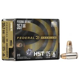 Federal 125 gr HSTJHP .357 SIG Ammo, 20/pack - P357SHST1S | Palmetto ...