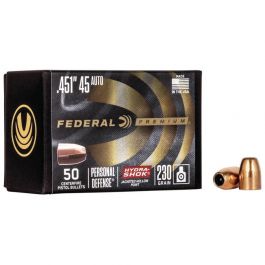 Federal Hydra-Shok .45 230 gr JHP Component Handgun Bullet, 50/pack ...