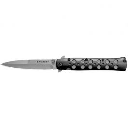 Cold Steel Tri-Lite 4" Plain Spear Point Folding Knife, Silver - 26B4 ...