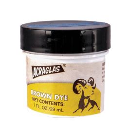 Brownells Acraglas Dye, 1 fl oz Screw-Cap Plastic Jar Brown | Palmetto ...