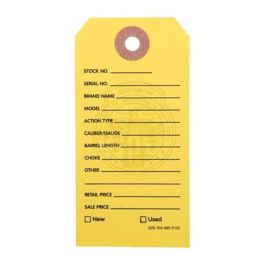 Brownells 3.75" x 1.88" Gun Price Tag, Yellow Pack of 500 | Palmetto ...
