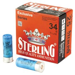 Sterling Exclusive 12 Gauge 2-3/4" #4 Bird 1-3/16 oz 25rds Shotshell ...
