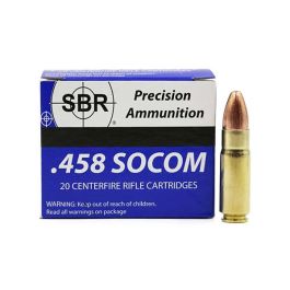 SBR 458 Socom Ammo 450 Grain FMJ 20 Rds-SL45849 | Palmetto State Armory