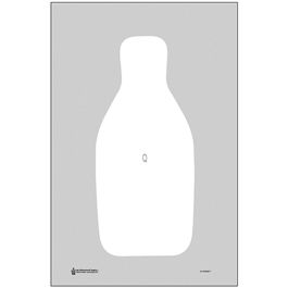 Action Target Standard FBI/DEA Q Target, Bright White/Gray | Palmetto ...