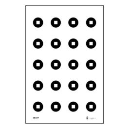 Action Target Military Aimpoint Dot Training Target, Black/White ...