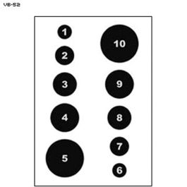 Action Target Military Varied Circle Command Training Target, Black ...