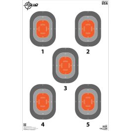 EZ Aim 5-Spot Paper Target, Orange/Gray | Palmetto State Armory